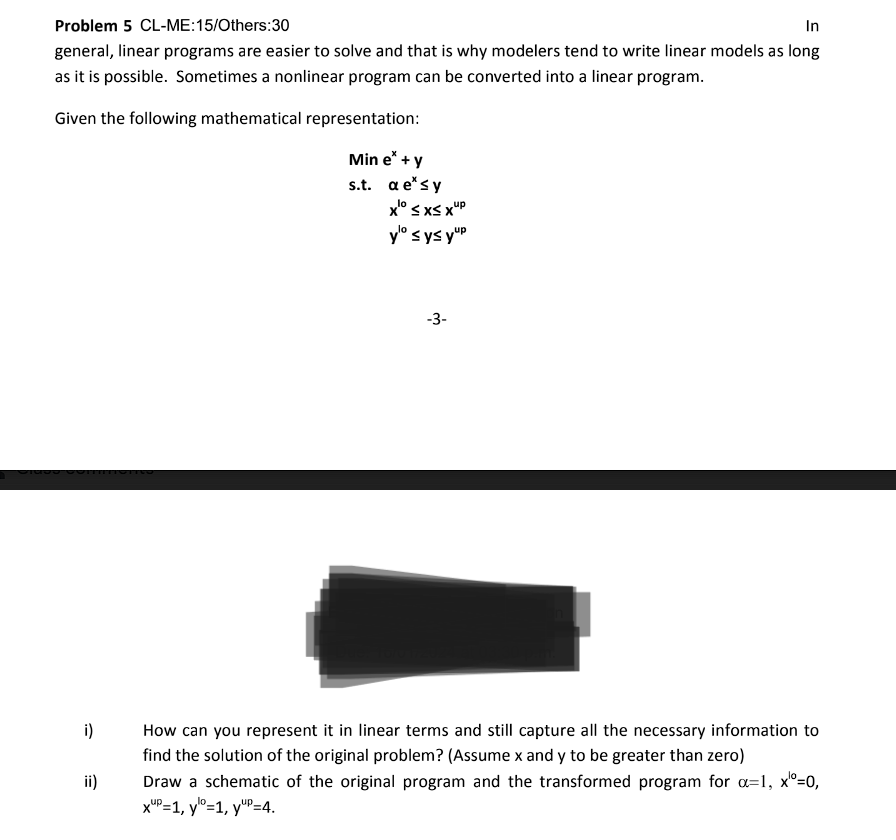 Solved Problem 5 ﻿CL-ME:15/Others:30general, linear programs | Chegg.com