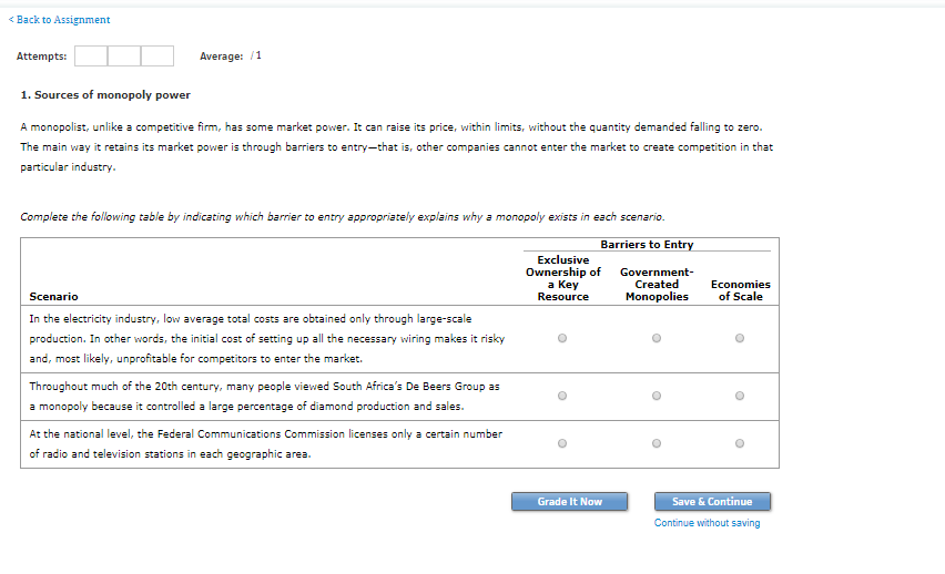 Solved Back to Assignment Attempts: Average: 1 1. Sources of | Chegg.com