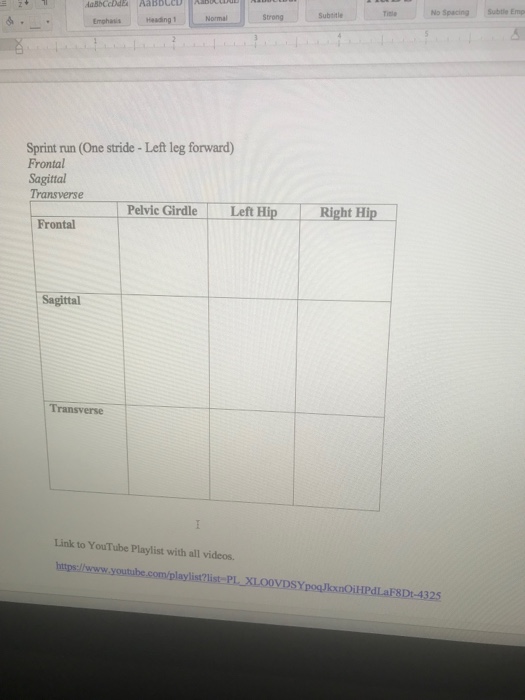 KIN 480-Lab 5-Saved to my Mac AaBbCcDdE AaBCeDd Title | Chegg.com