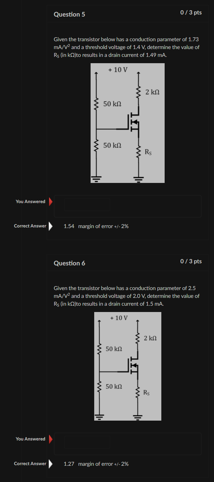 Solved Question 5 0/3 pts Given the transistor below has a | Chegg.com