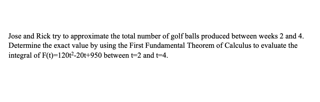 Solved Jose and Rick try to approximate the total number of | Chegg.com