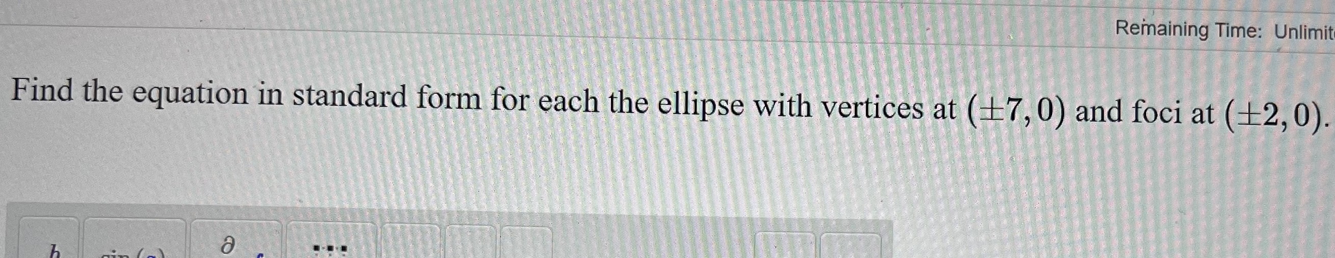 Solved Find the equation in standard form for each the | Chegg.com