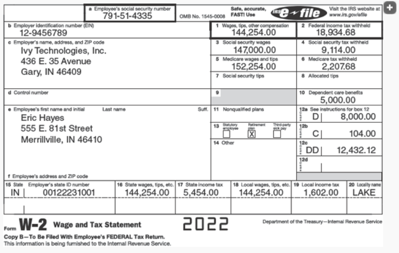 Solved Eric, your friend, received his Form W-2 ﻿from his | Chegg.com