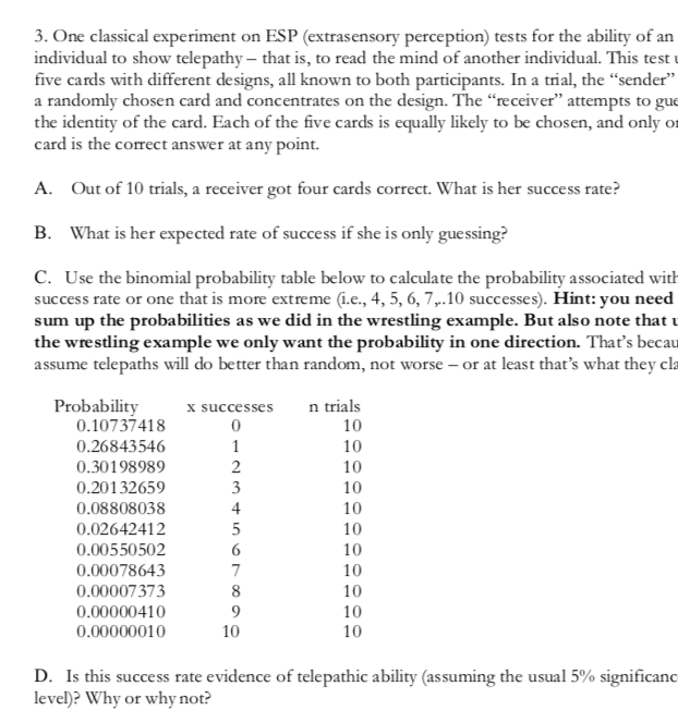 Extrasensory Perception Test