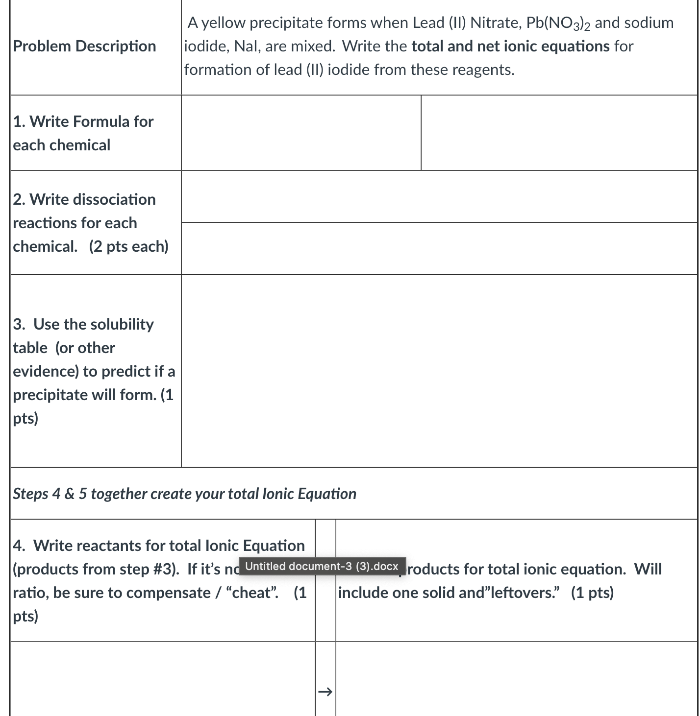 Solved \begin{tabular}{|l|l|l|} \hline pts) & & \\ \hline & | Chegg.com