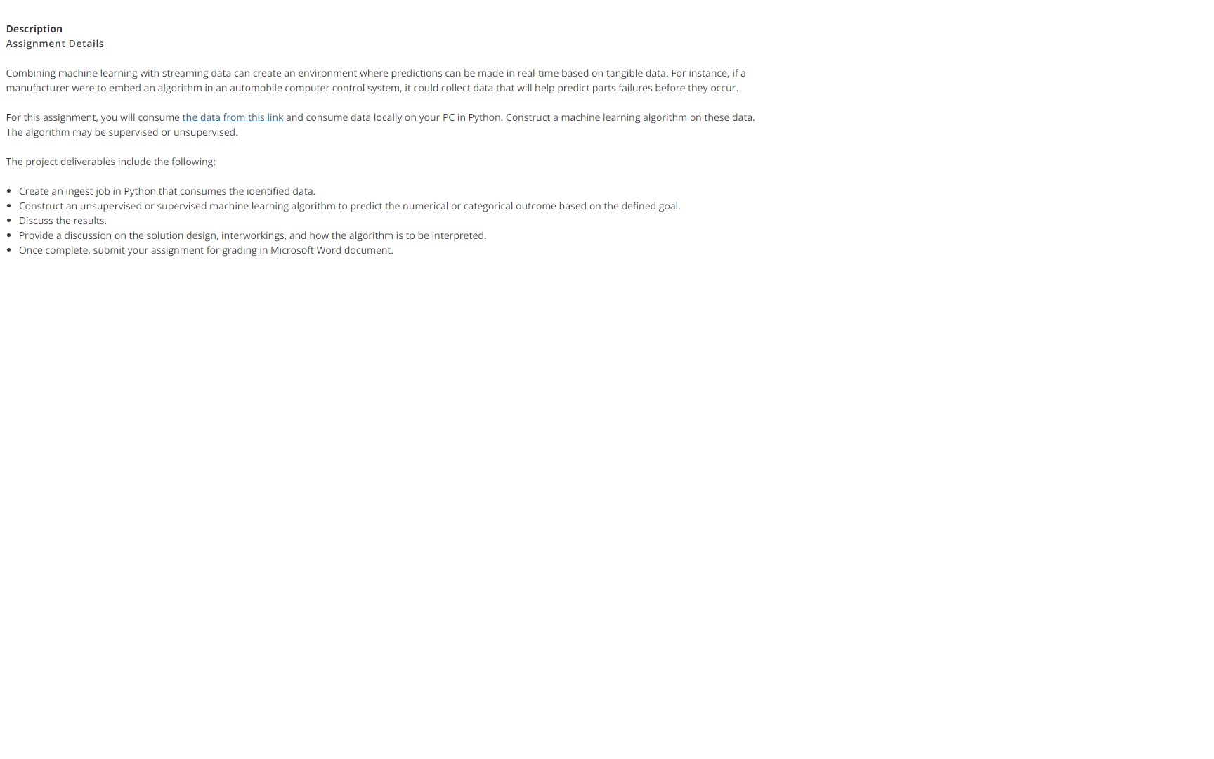 Solved DescriptionAssignment DetailsCombining machine | Chegg.com