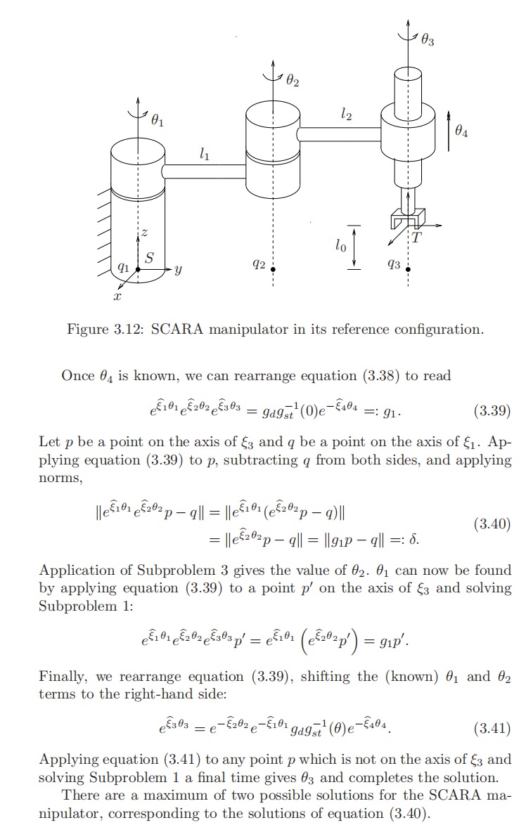 Solved Example 3.6. Inverse kinematics of a SCARA | Chegg.com