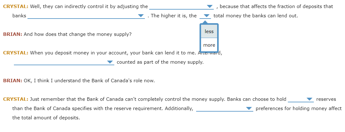 Solved The following is a dialogue between two economics | Chegg.com