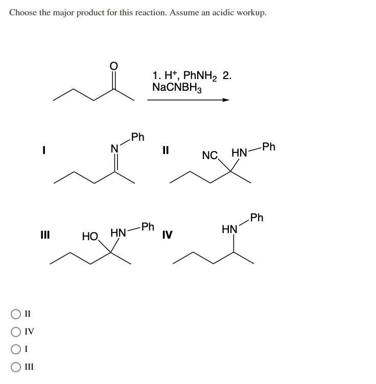 Solved Choose the major product for this reaction. Assume an | Chegg.com