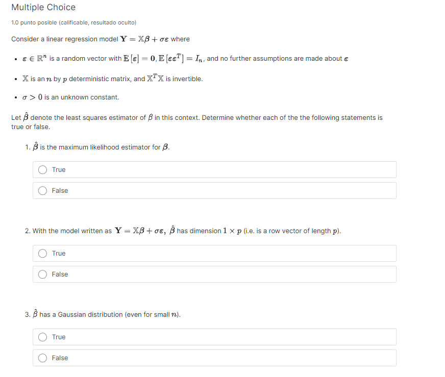 Solved Multiple Choice 1.0 punto posible (calificable, | Chegg.com