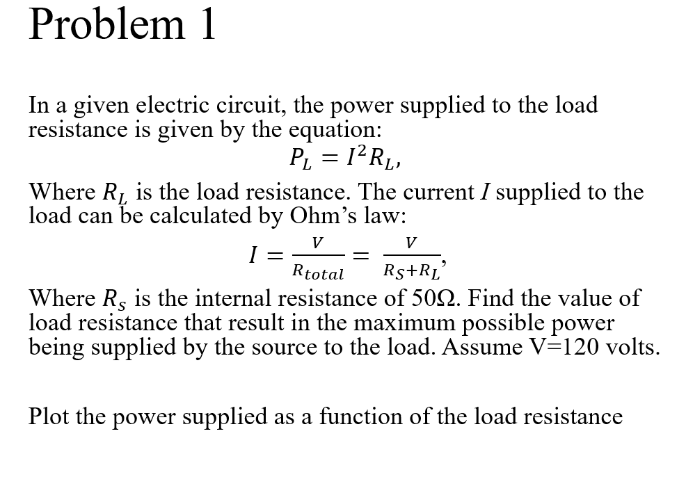 Solved In a given electric circuit, the power supplied to | Chegg.com