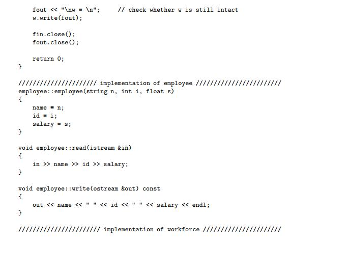 Solved 3. In the following program an employee of a company | Chegg.com