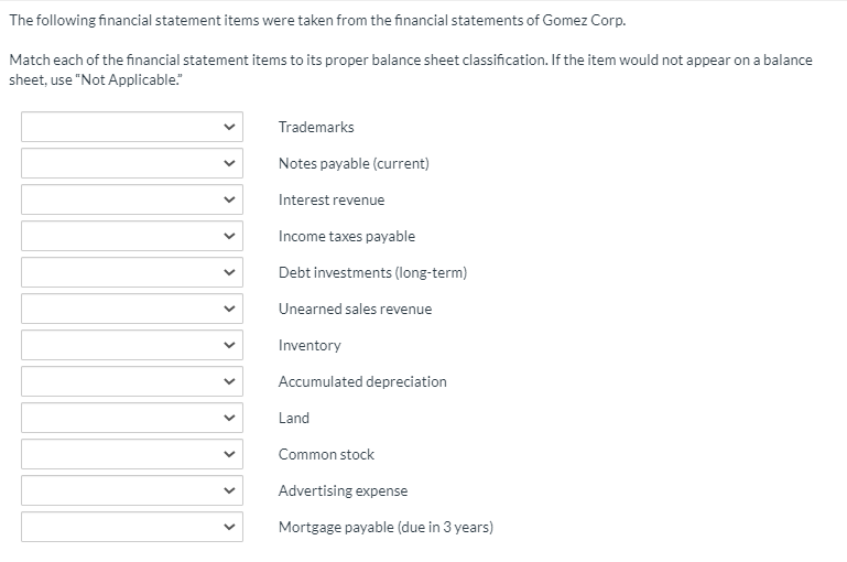 solved-the-following-financial-statement-items-were-taken-chegg