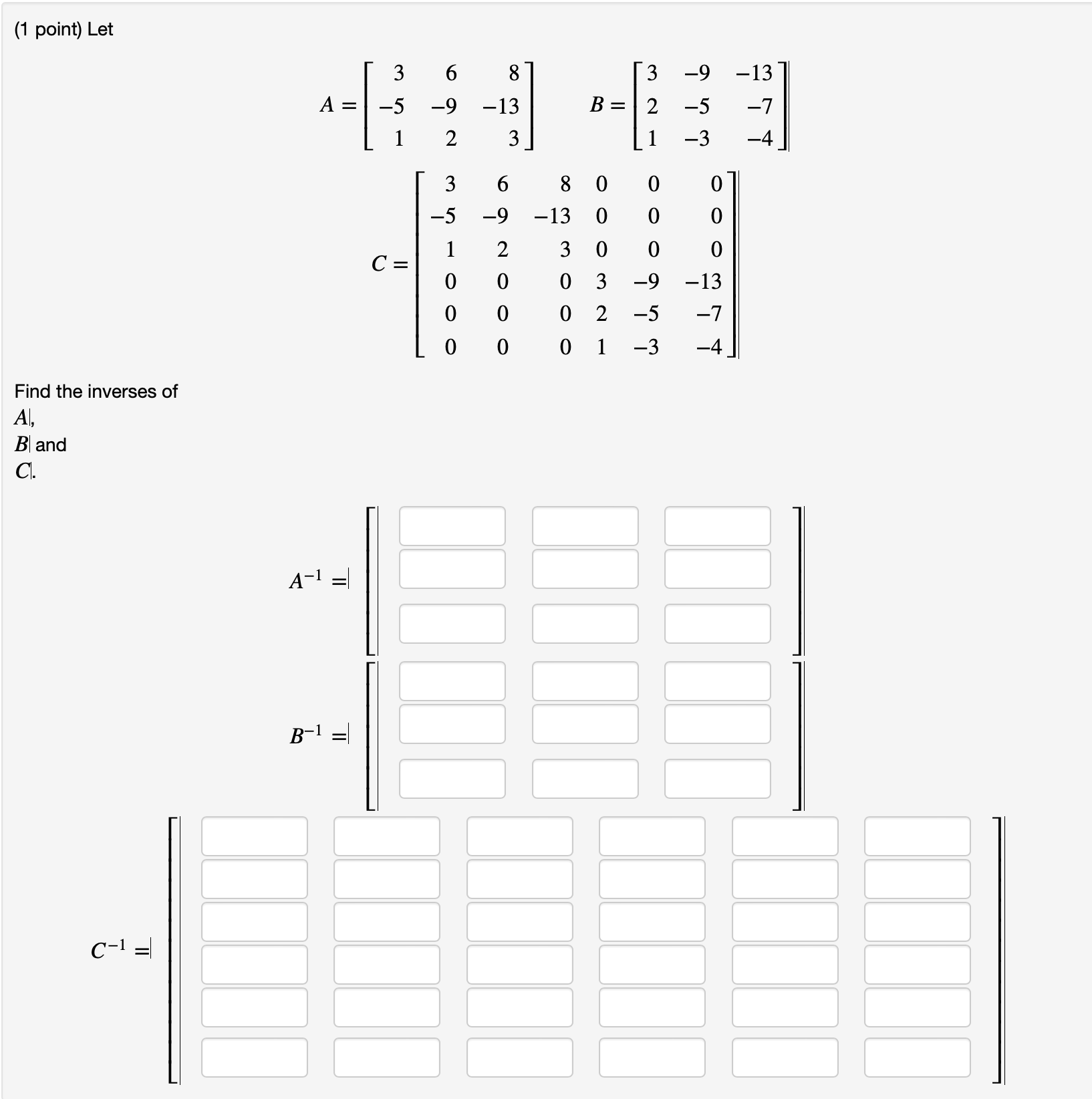 Solved (1 point) Let | Chegg.com