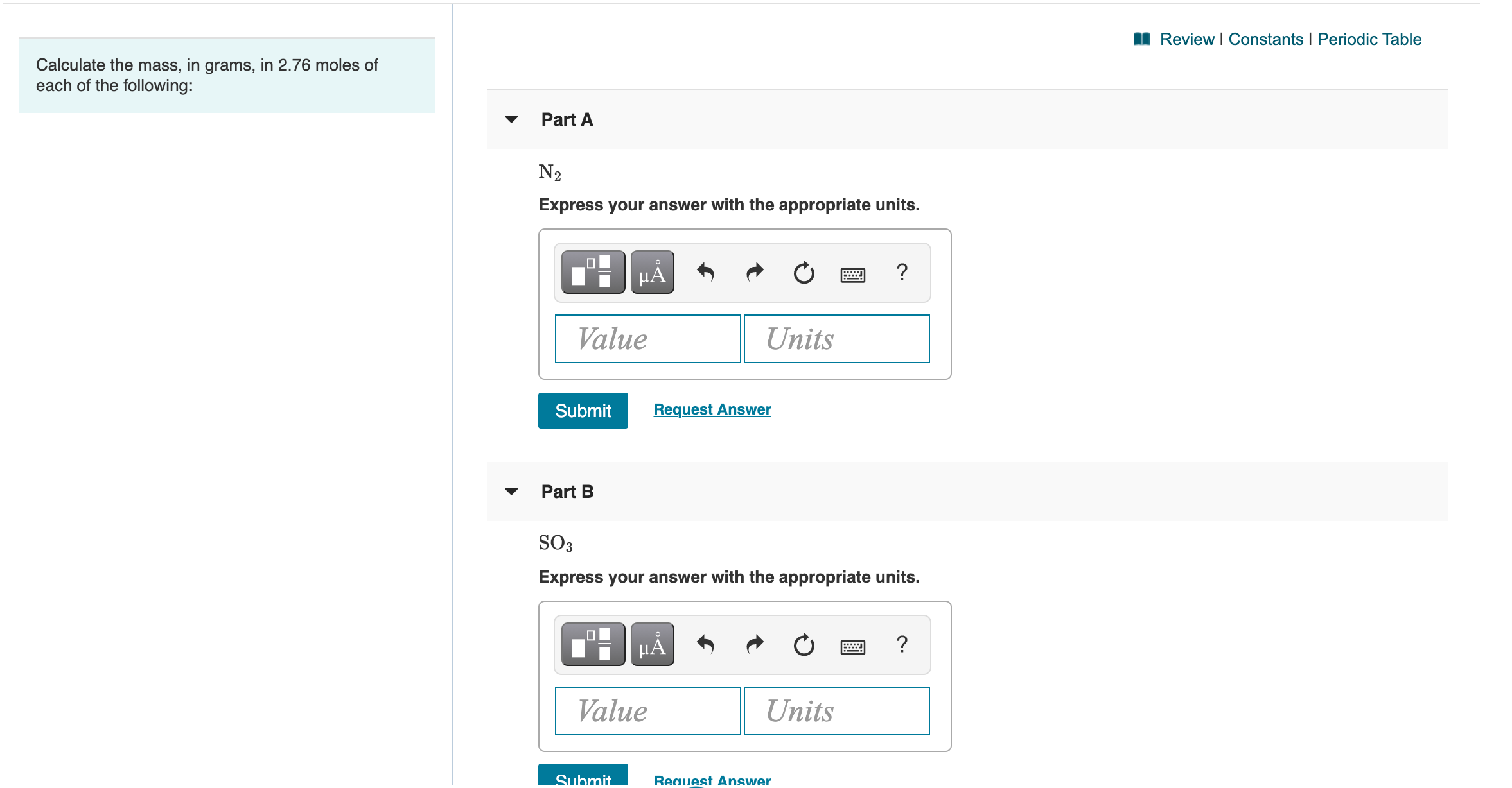 Solved Review | Constants | Periodic Table Calculate the | Chegg.com