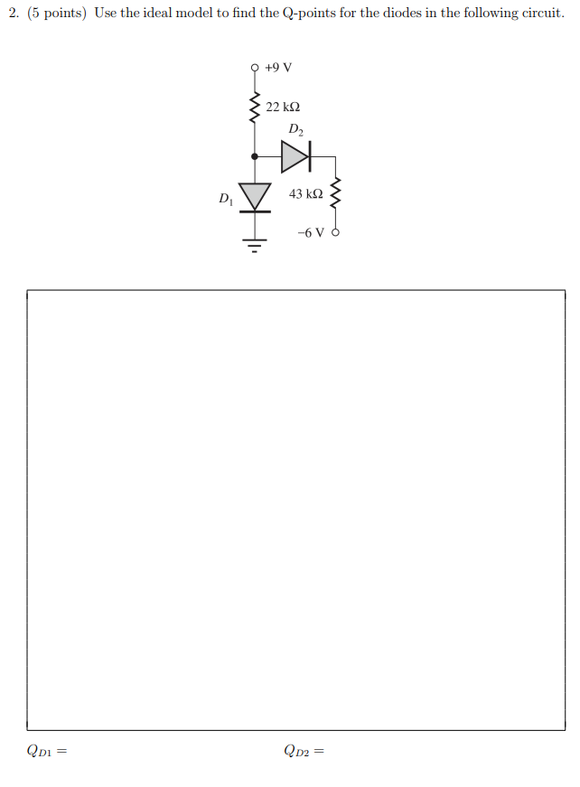 Solved 2. (5 points) Use the ideal model to find the | Chegg.com