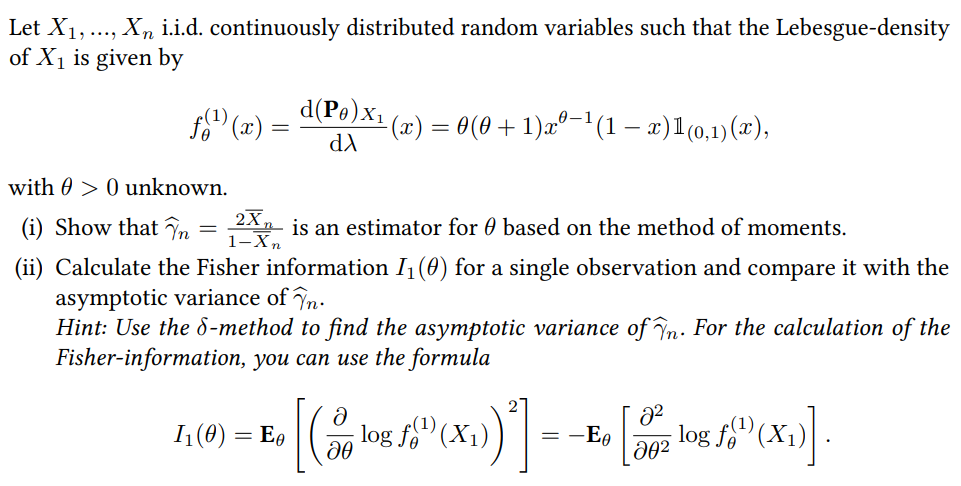 Solved Let X1,…,Xn i.i.d. continuously distributed random | Chegg.com