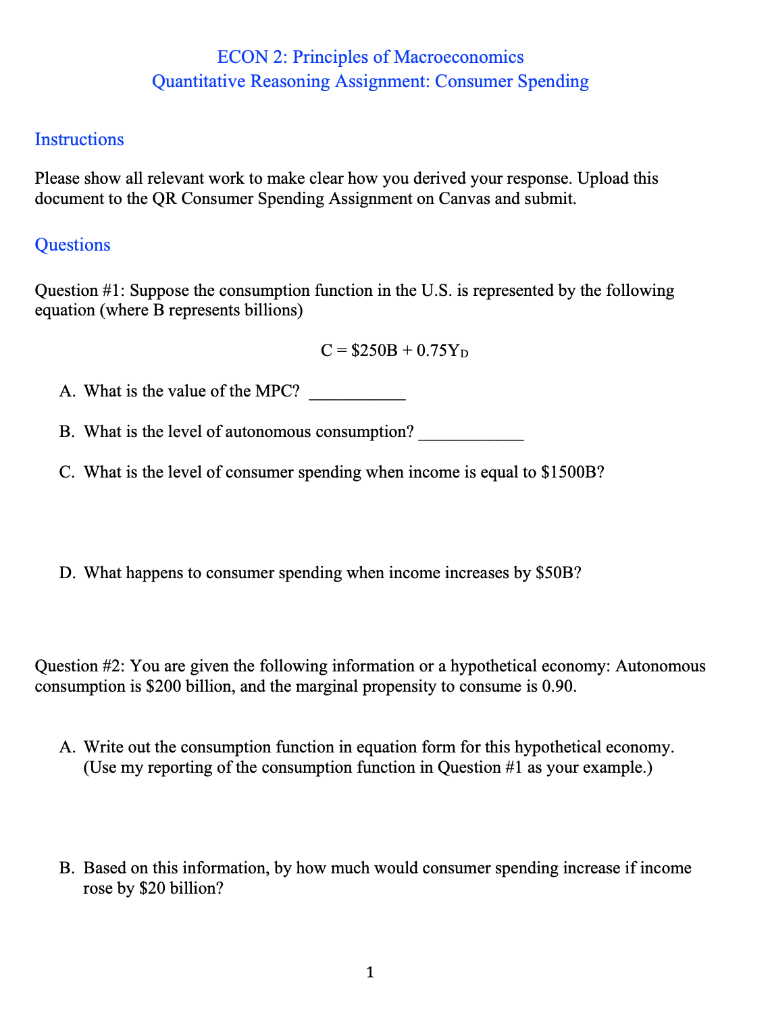 Solved ECON 2: Principles of Macroeconomics Quantitative | Chegg.com