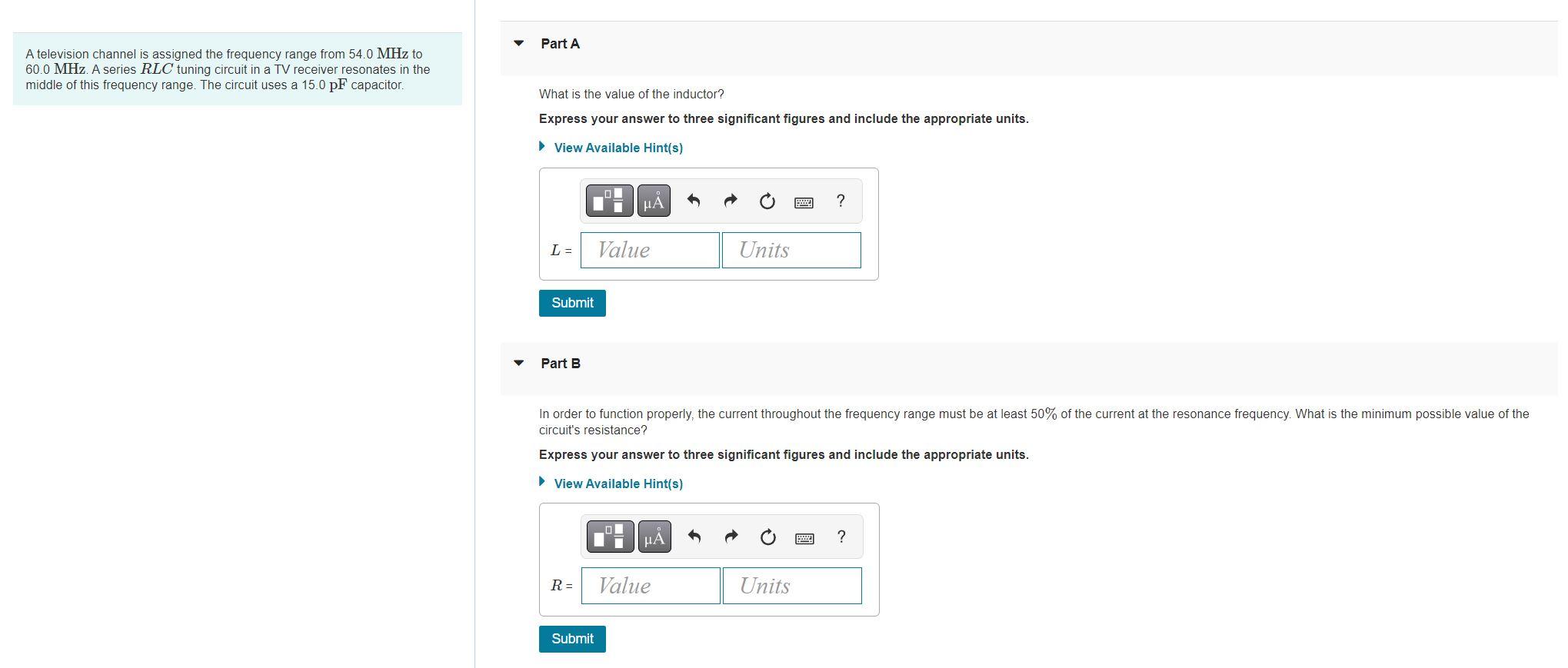 Solved A television channel is assigned the frequency range | Chegg.com