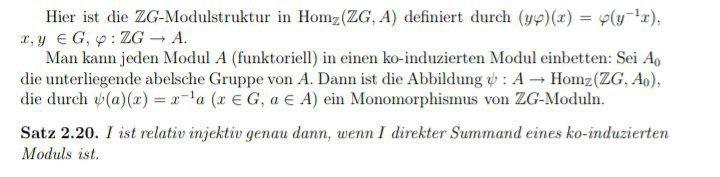 Solved Hier ist die ZG-Modulstruktur in HomZ(ZG,A) definiert | Chegg.com