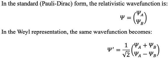 Solved In the standard (Pauli-Dirac) form, the relativistic | Chegg.com