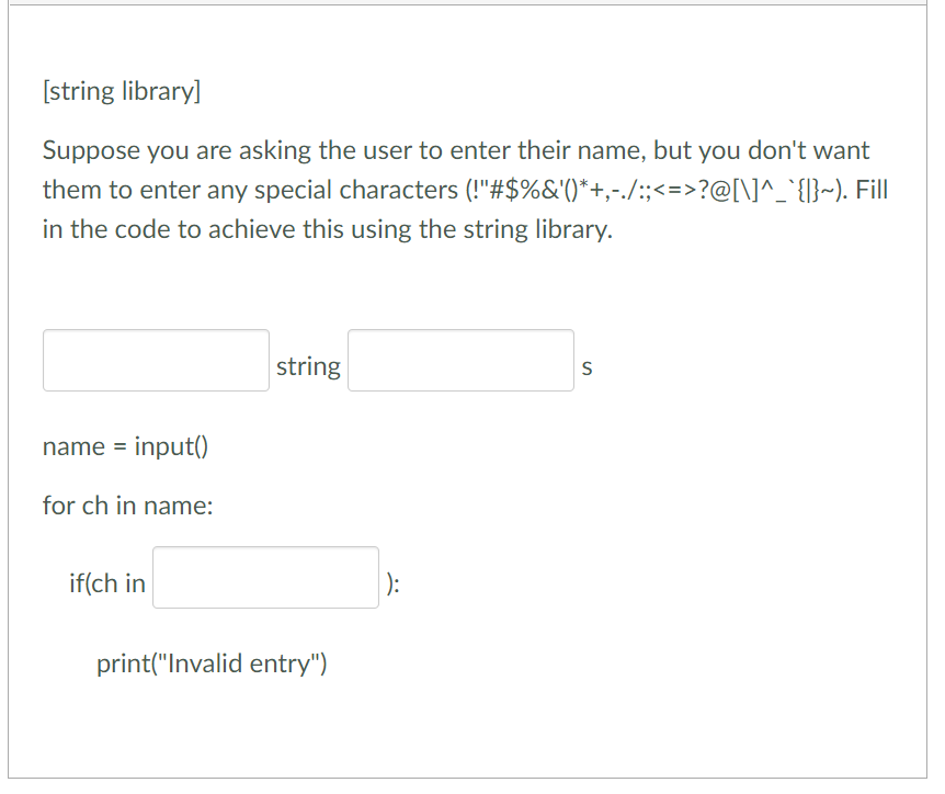 Solved [string library] In order to use the methods and | Chegg.com