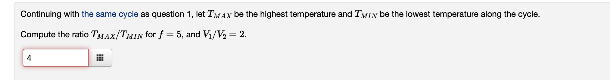 Solved 2 3 P 1 V2 V Continuing with the same cycle as | Chegg.com