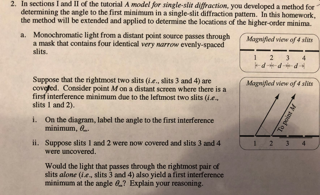 2. In sections I and II of the tutorial A model for | Chegg.com