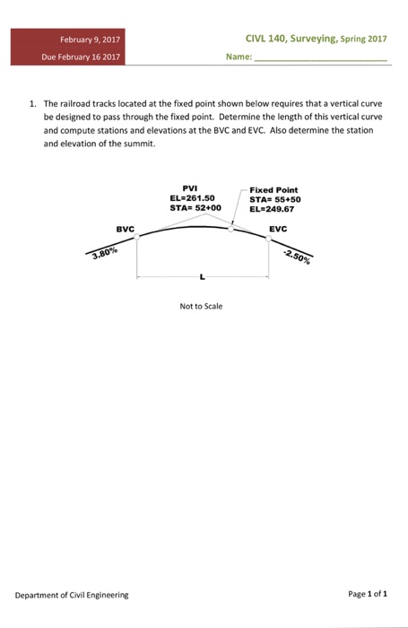 Solved The railroad tracks located at the fixed point shown | Chegg.com