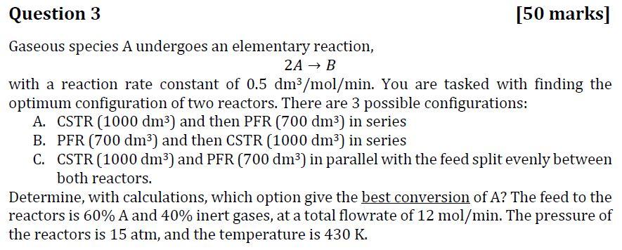 Solved Chemical Engineering Problem! (Chemical | Chegg.com