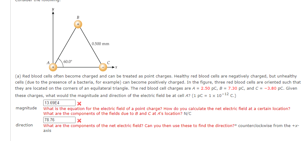 Solved (a) Red blood cells often become charged and can be | Chegg.com