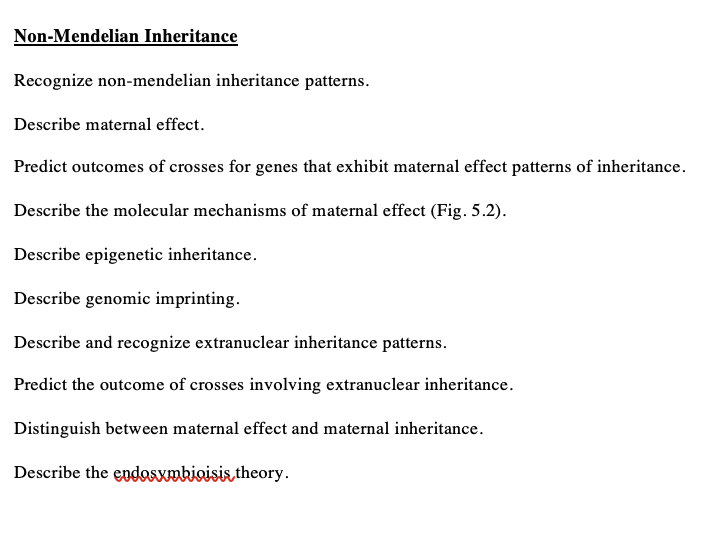 Solved Non-Mendelian Inheritance Recognize non-mendelian | Chegg.com