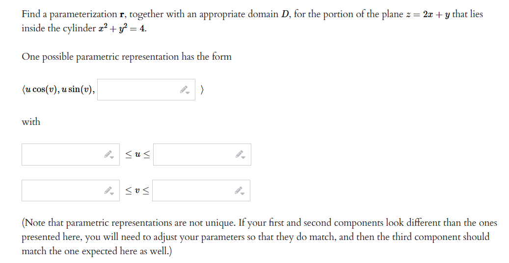 Solved Find a parameterization r, together with an | Chegg.com