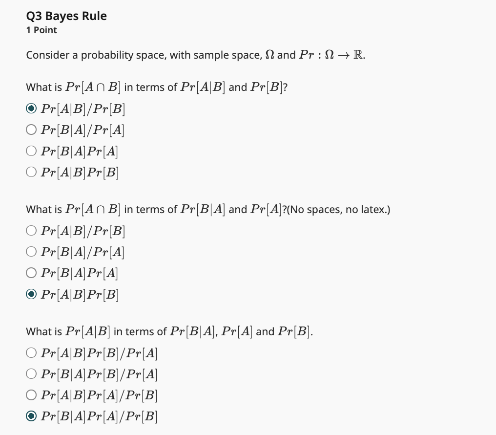 Solved Consider a probability space, with sample space, Ω | Chegg.com