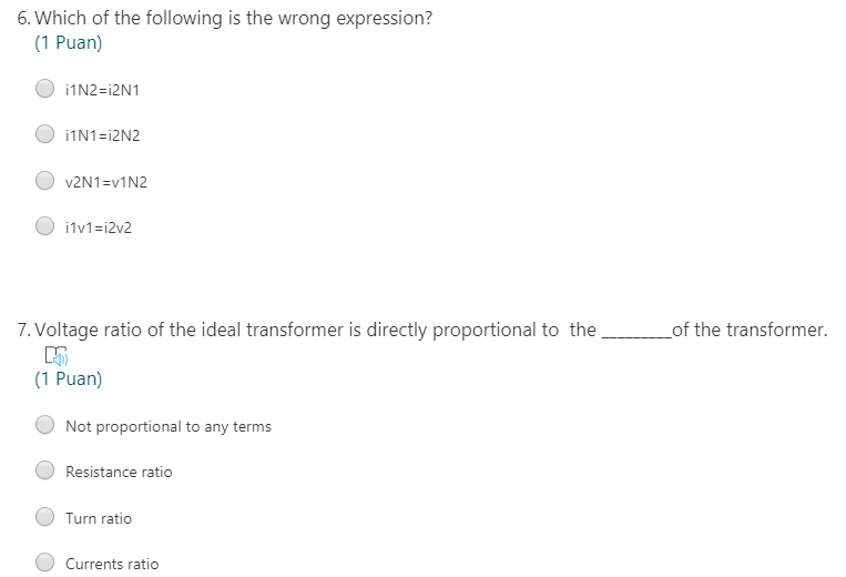 Solved 6. Which of the following is the wrong expression? (1 | Chegg.com