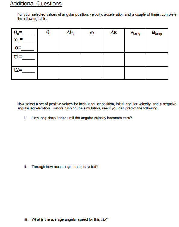 Solved Worksheet for Exploration 10.2: Constant Angular | Chegg.com