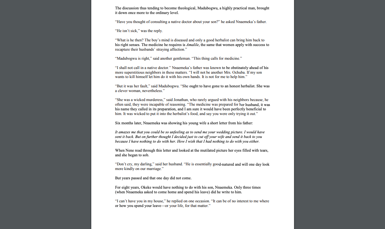 "Marriage is a Private Affair" 10. What might the | Chegg.com