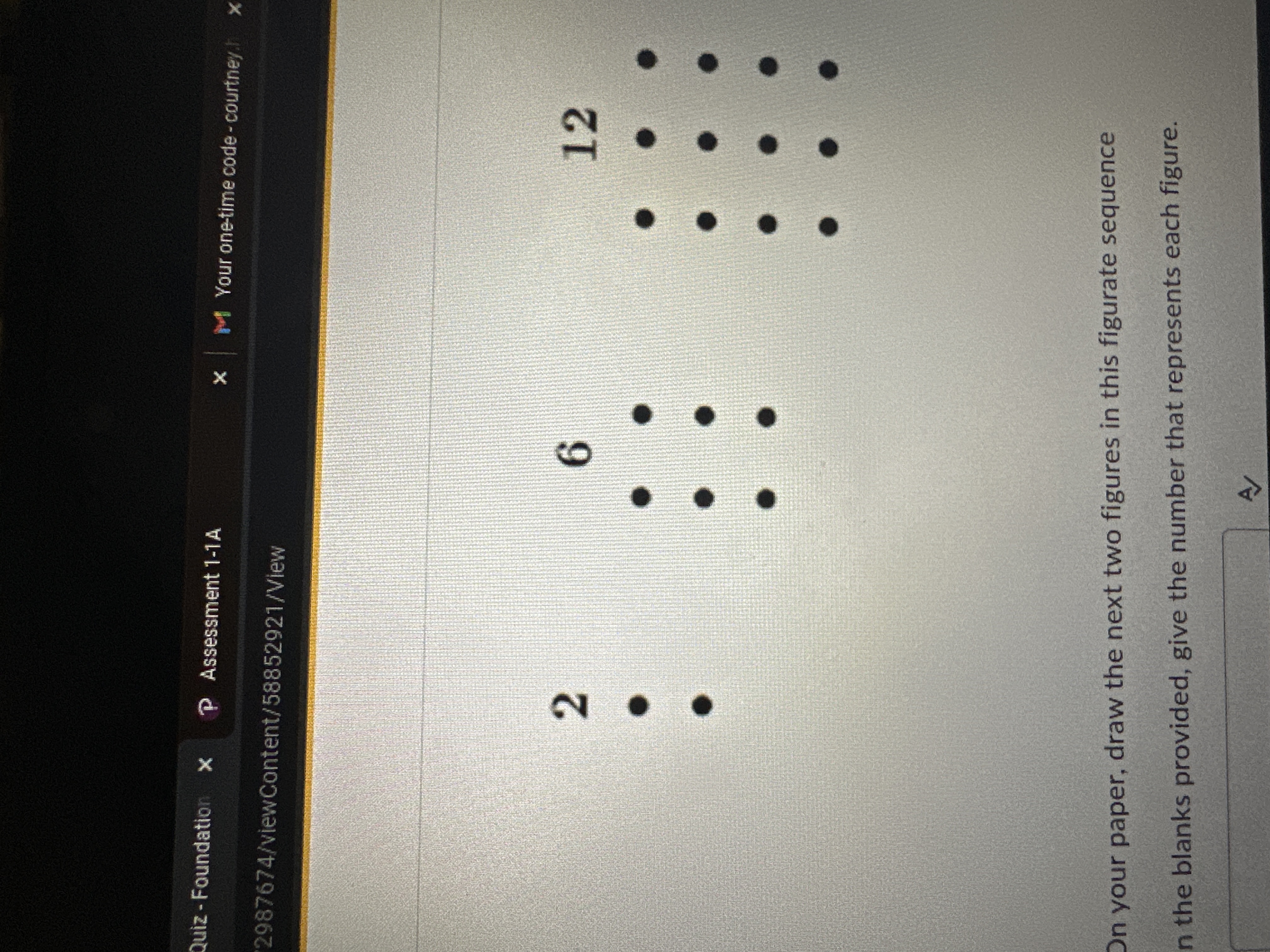 Solved draw next figures and this figurate sequence | Chegg.com