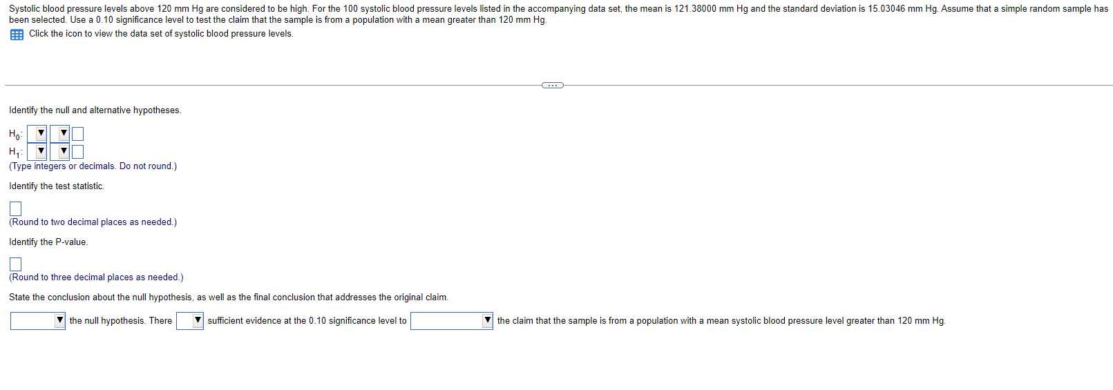 Solved been selected. Use a 0.10 significance level to test | Chegg.com