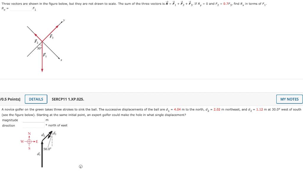 Three vectors are shown in the figure below, but they | Chegg.com