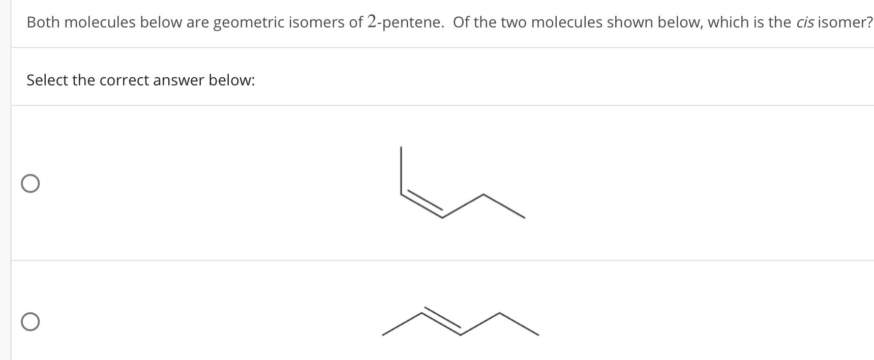 Solved Both Molecules Below Are Geometric Isomers Of