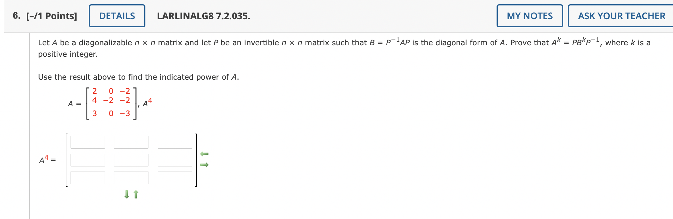 Solved Let A be a diagonalizable n×n matrix and let P be an | Chegg.com