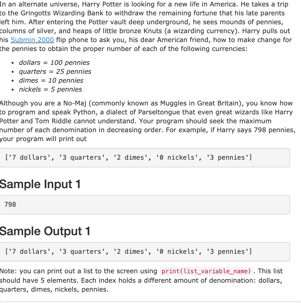 Solved In an alternate universe, Harry Potter is looking for | Chegg.com