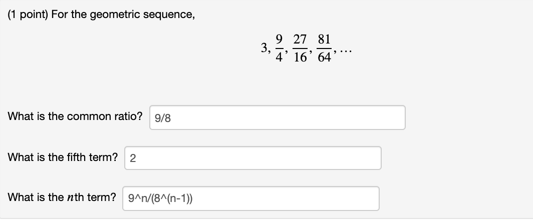 Solved (1 point) Write the infinite series using sigma | Chegg.com