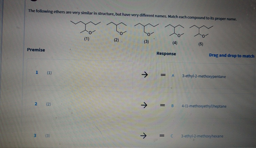 Solved The following ethers are very similar in structure, | Chegg.com