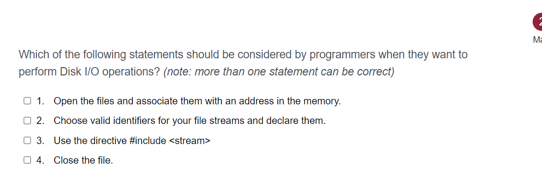 Solved Which of the following statements should be | Chegg.com