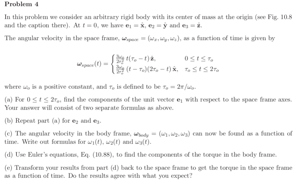 Problem 4 In this problem we consider an arbitrary | Chegg.com