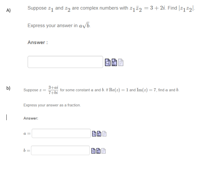 Solved Suppose z1 and z2 are complex numbers with | Chegg.com