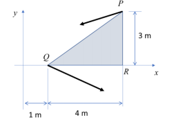 Solved a triangular plate moves in the xy plane. in the | Chegg.com