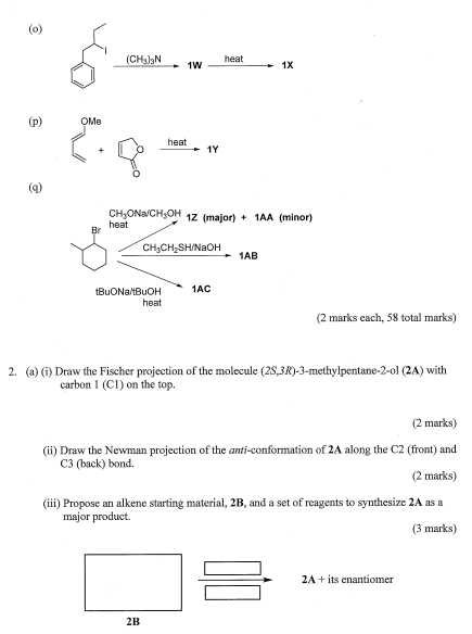 please help me with the organic chemistry questions, | Chegg.com